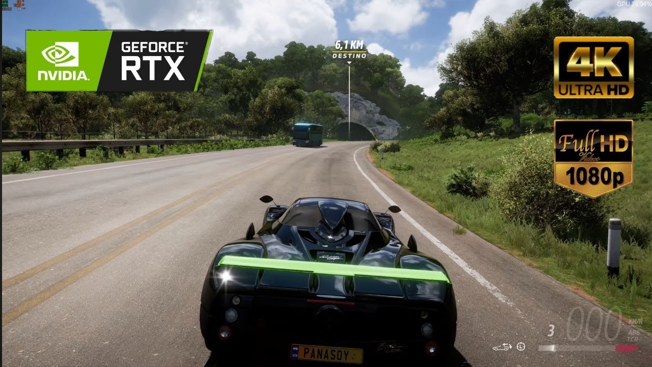 FORZA H5 ultra reali 4K RTX logitech g920 - YouTube