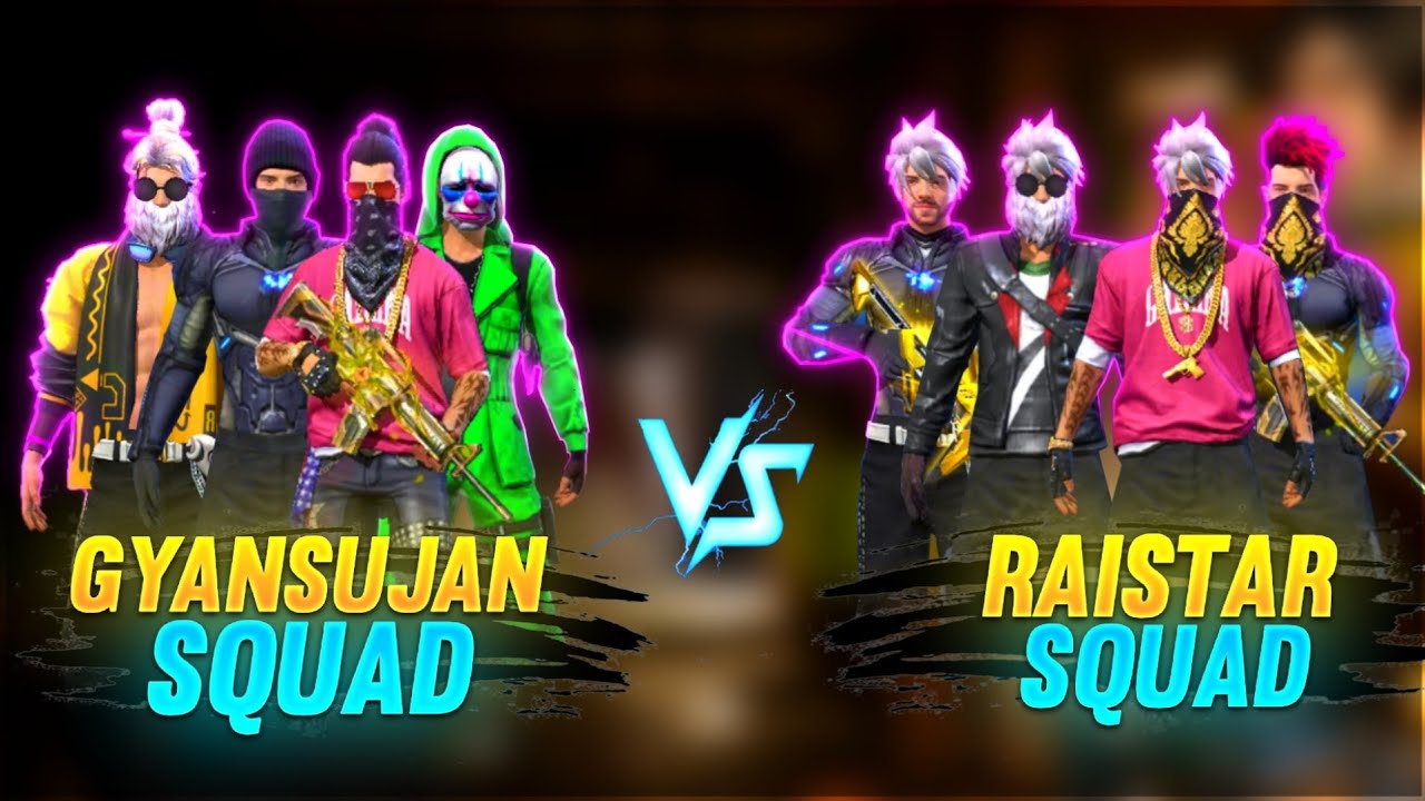 Raistar Squad VS GyanSujan Squad Over Power Gameplay || Garena Free ...