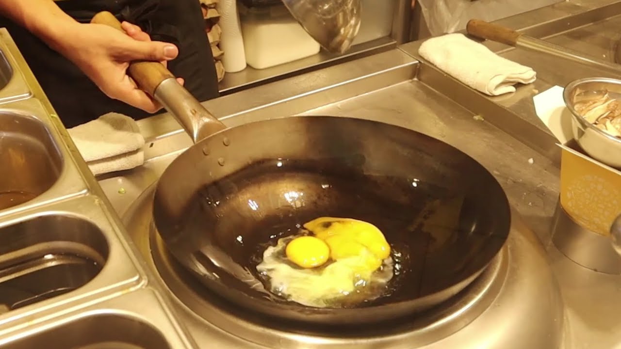 Shrimps Fried Rice, Eggs Fried Rice - WOK HEY, Singapore - YouTube