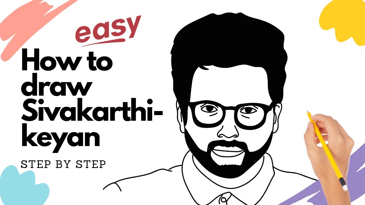 How to draw Sivakarthikeyan from Doctor movie step by step | Easy ...