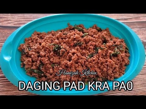 Resepi Daging Pad Kra Pao Thai Sedap Mudah Simple - YouTube