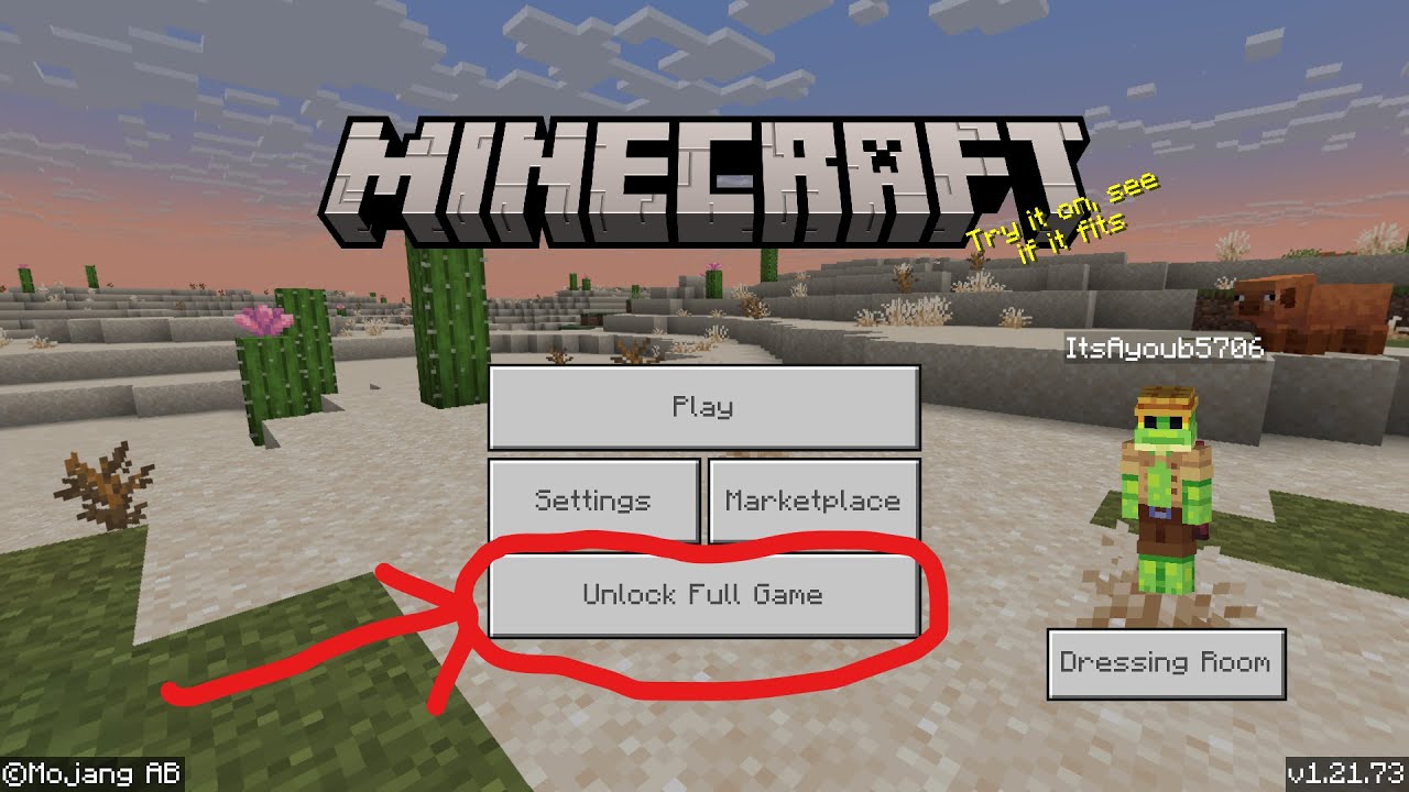 اخيراً حل مشكلة (UNLOCK FULL GAME) في ماين كرافت ويندوز!! 💯 - YouTube