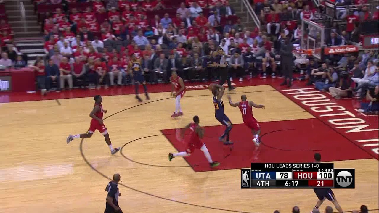 NBA, playoff 2019, Rockets vs. Jazz, Round 1, Game 2, Move 52, Royce O ...