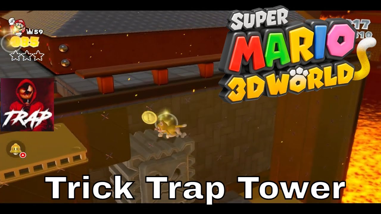 Super Mario 3D World Trick Trap Tower - YouTube