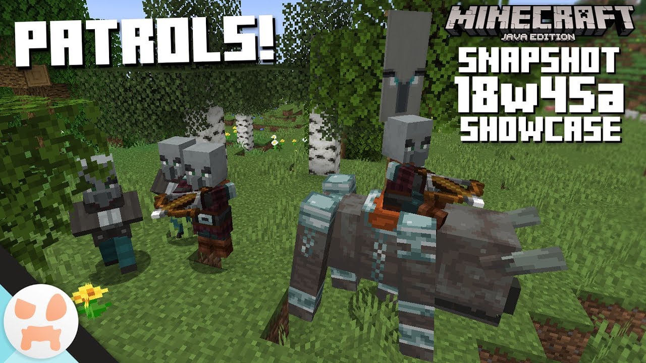 ILLAGER PATROLS! | 18w45a Snapshot Features & Changes - Minecraft 1.14 ...