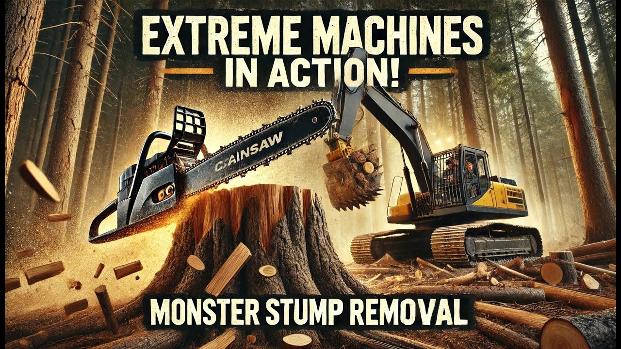 Extreme Machinery: High Speed Chainsaw & Monster Stump Remover - YouTube