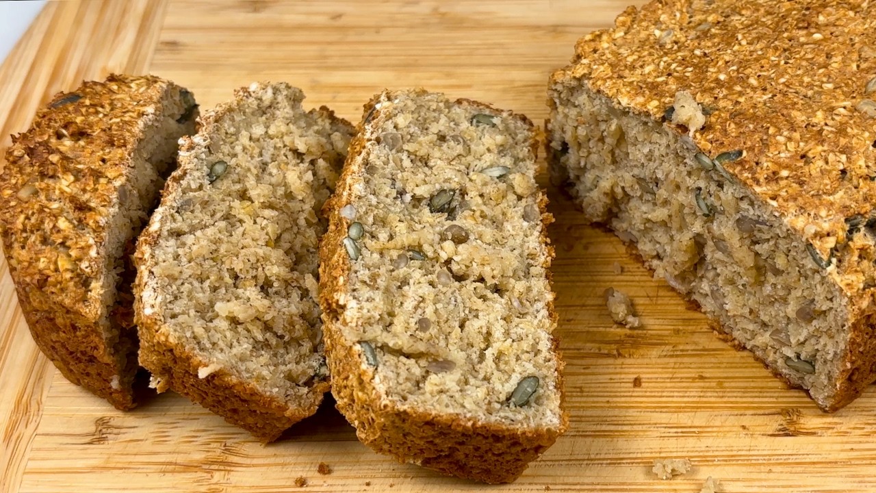 Quick and easy bread with No flour, No butter | Healthy diet recipe ...