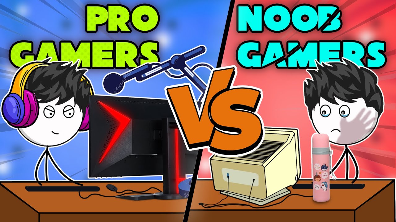 Noob Gamers VS Pro Gamers - YouTube