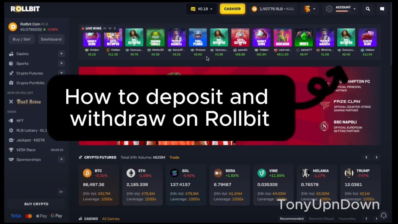 How to Deposit & Withdraw Crypto on Rollbit (2025 Step-by-Step Guide ...