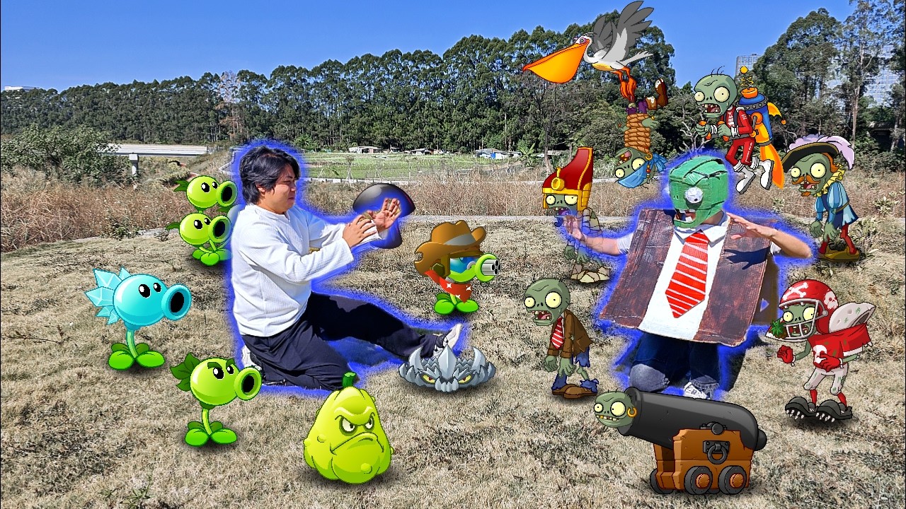 PLANTS VS ZOMBIES:DEFEAT THE THIEF ZOMBIE (FISHING BATTLE). - YouTube