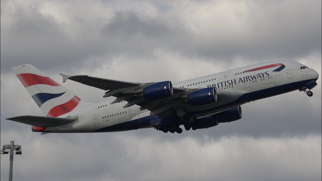 STUNNING 09R DEPARTURES FROM LONDON HEATHROW ft 757, 767 A330 A380 - 16 ...
