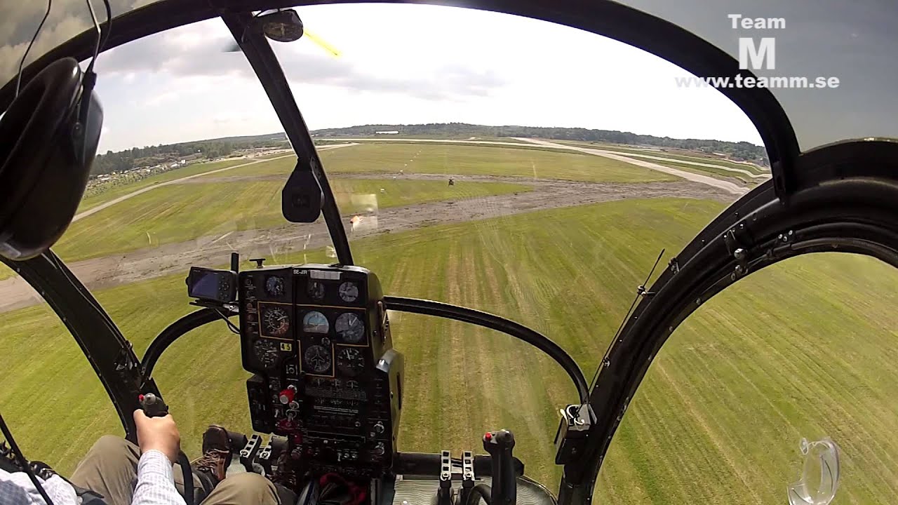 Cockpit video Hughes 269 hkp 5 - YouTube