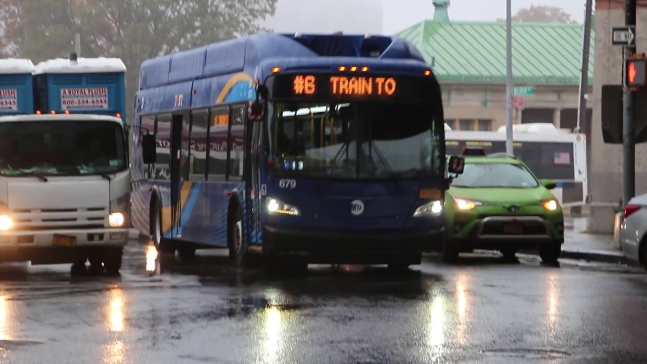2016 New Flyer XN40 #679 on the (6) Train Shuttle Bus - YouTube