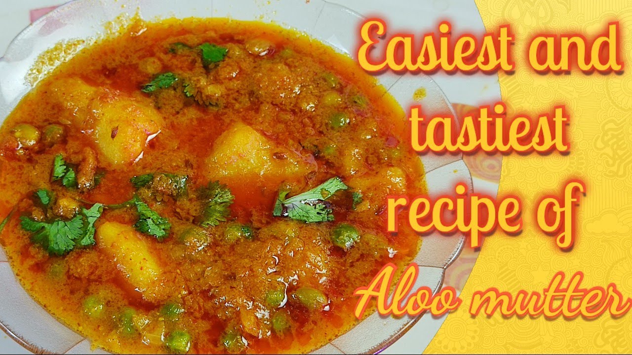 Aloo mutter ki recipe 🤤 - YouTube