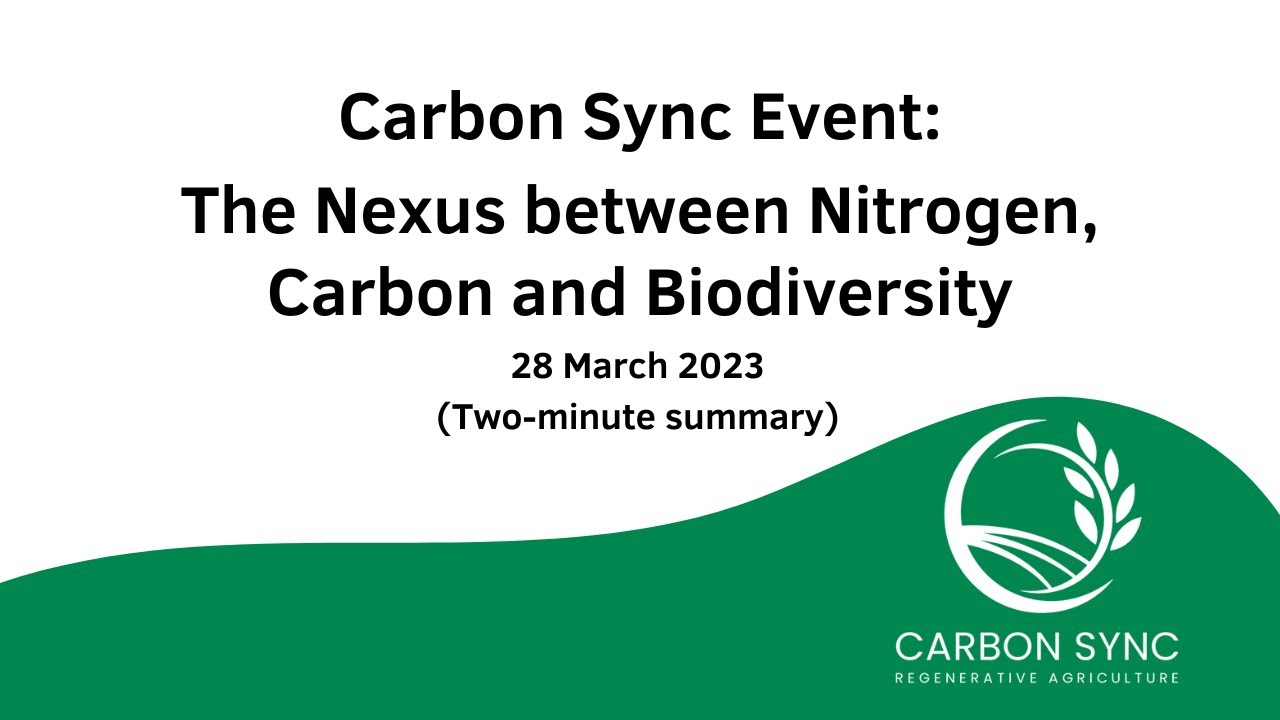 Carbon Sync Event: The Nexus between Nitrogen Carbon and Biodiversity (2 minute summary) - YouTube
