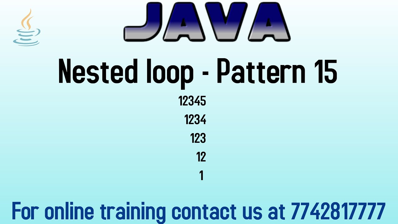 Pattern Program In Java YouTube Pattern Program In Java YouTube