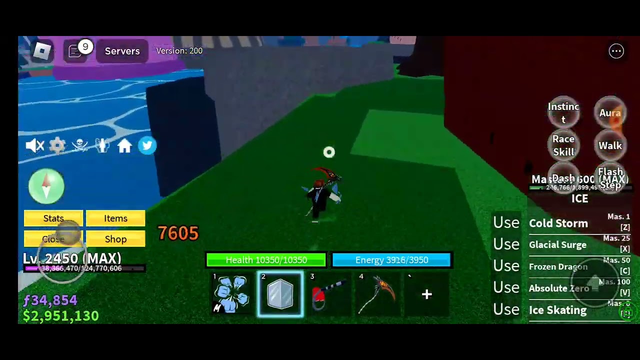 BloxFruit Awakened Ice Fruit Grinding Hollow Scythe Mastery With ...
