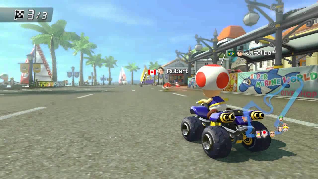 Wii U - Mario Kart 8 - Toad Harbor - YouTube