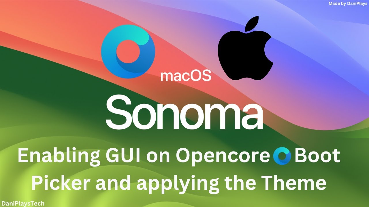 How To Enable Gui And Apply A Theme On Opencore Boot Picker Youtube