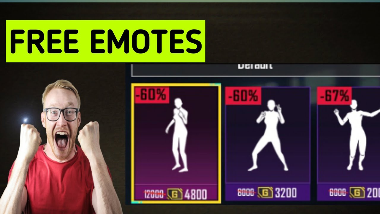 FREE EMOTES | PUBG MOBILE NEW UPDATE EMOTES FREE - YouTube