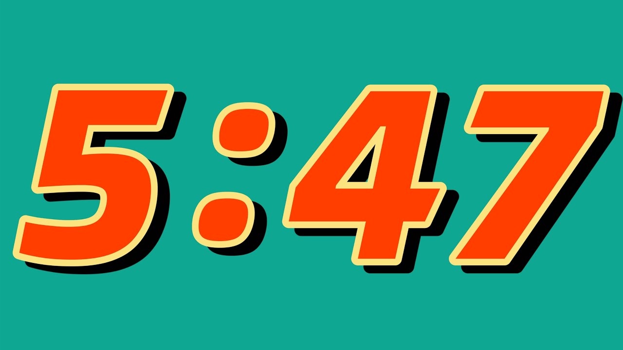 5 Minute and 47 Second Timer - YouTube