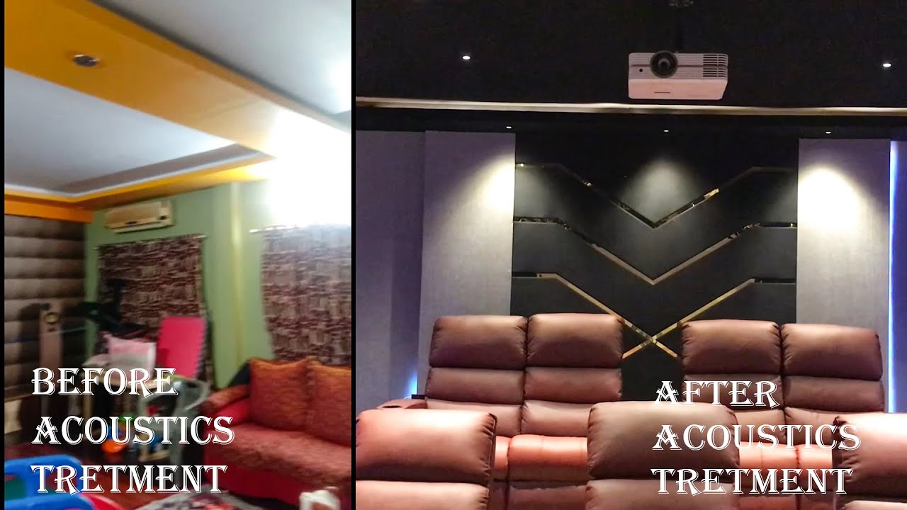Building a home theatre Acoustic work | How to do acoustic treatment ...