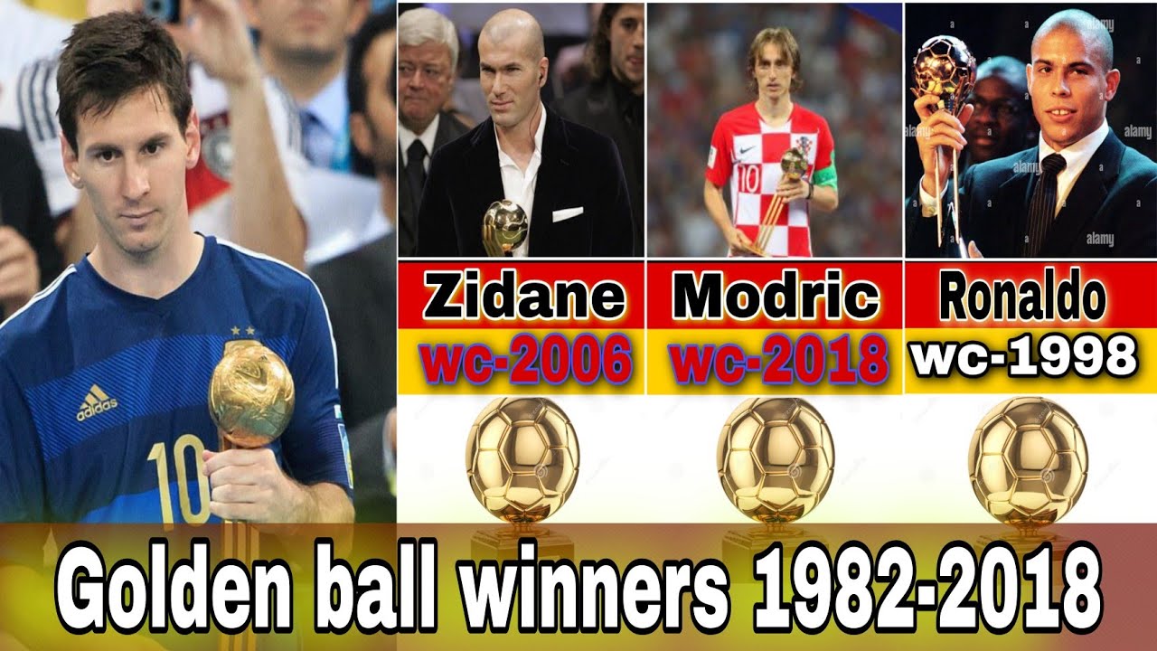 all golden ball winners 1982-2018||FIFA world cup golden ball winners ...