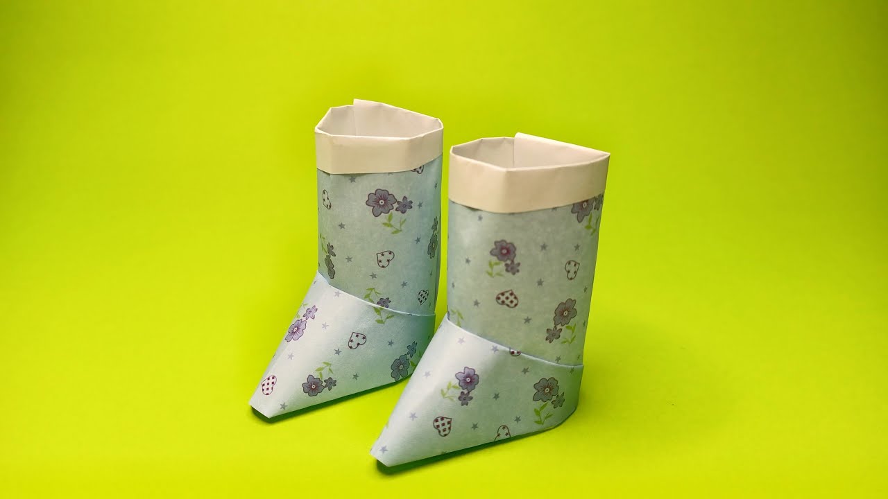 Origami boots easy step by step -Easy Tutorial for Beginners I Simply ...