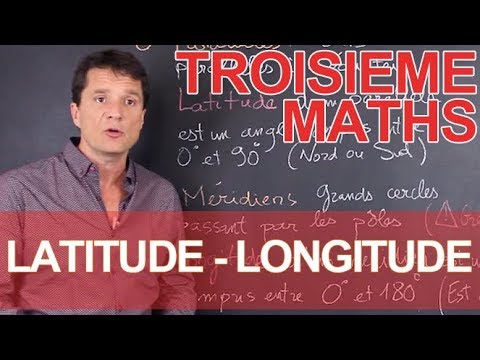 Latitude et longitude - Maths - 3e - Les Bons Profs