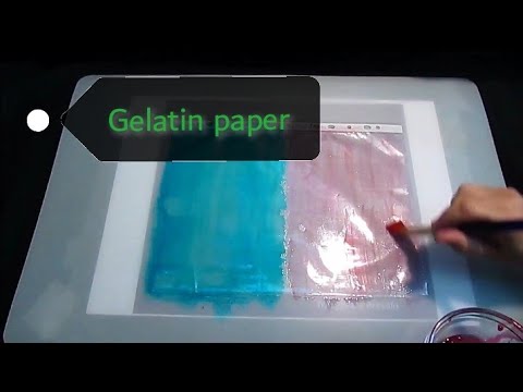 How to make Gelatin with Paper (edible paper with gelatin) jelly ...