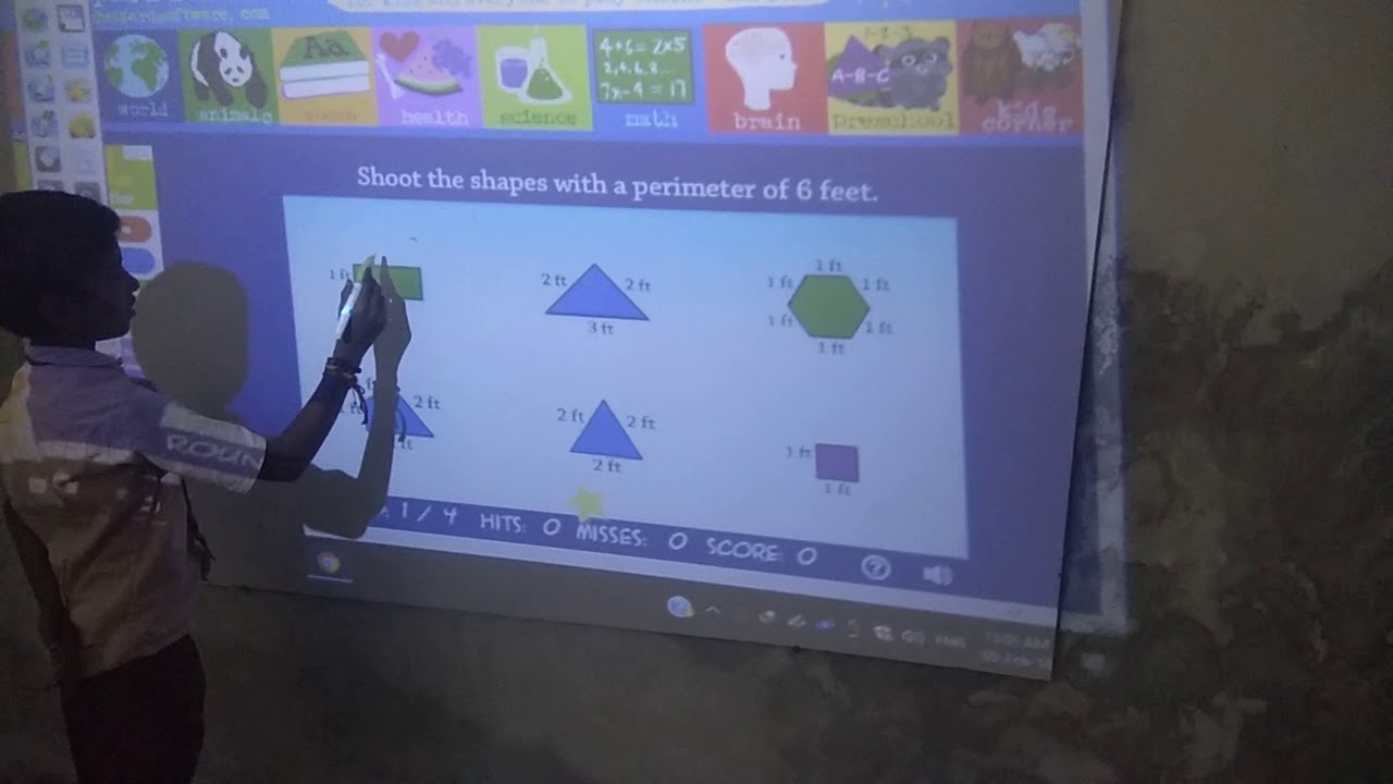 PERIMETER of a compound shapes - game -using interactive smart board ...