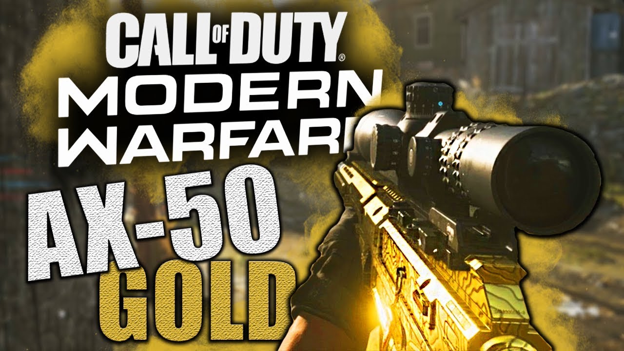 Pegando GOLD na SNIPER AX-50 (CALL OF DUTY MODERN WARFARE) - YouTube