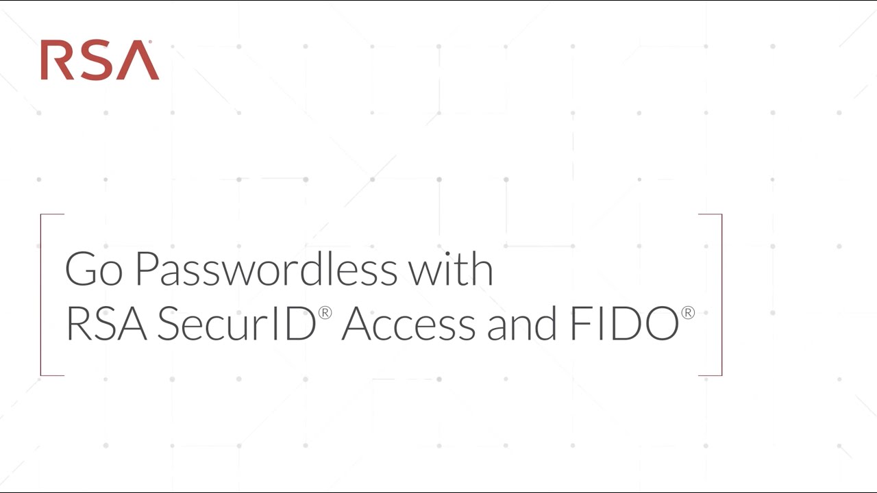 Go Passwordless with RSA SecurID Access and YubiKey - YouTube
