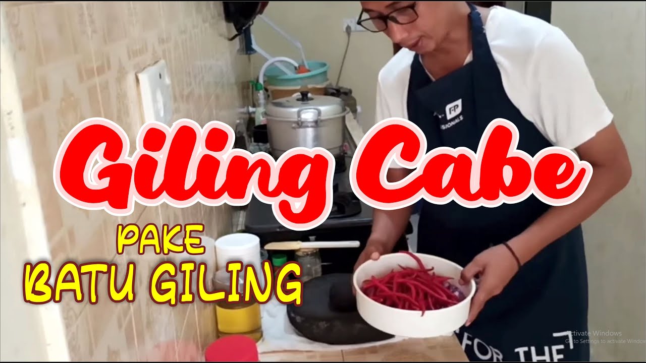 CABE GILING TANGAN dengan Batu Giling - YouTube