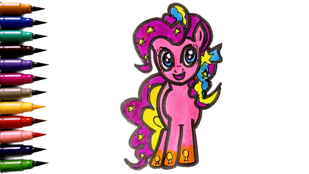 How to Draw Pinkie Pie | My Little Pony | Pinkie Pie Drawing ...