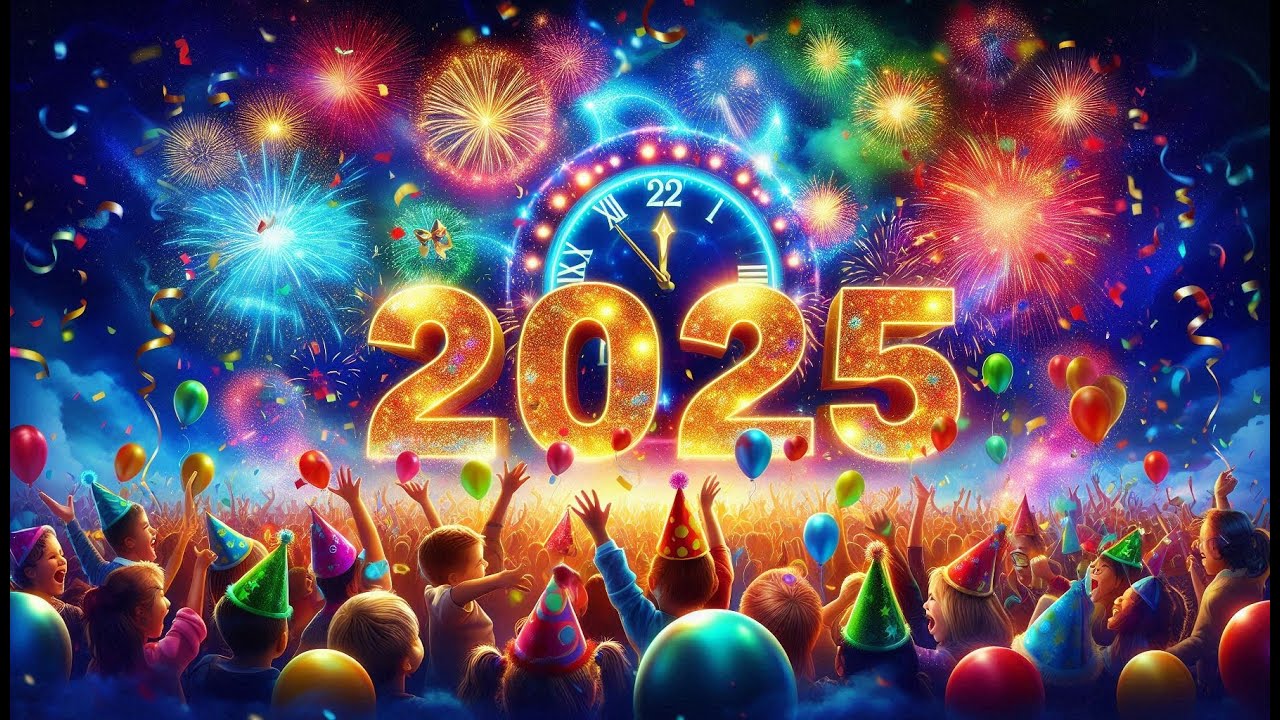 New Year Fun Begins! 2025 Kids Rhymes to Kick Off the Party - YouTube