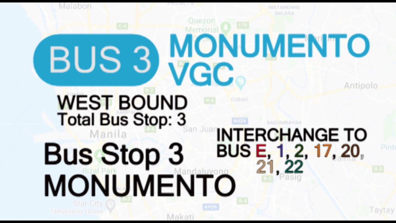 Bus 3 - Monumento-VGC Bus Route - YouTube