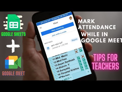 How to Mark attendance virtually in Google meet using GOOGLE SHEETS ...