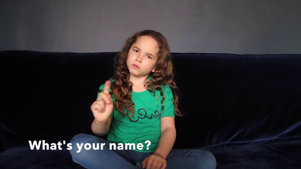 BSL - What's your name? - YouTube