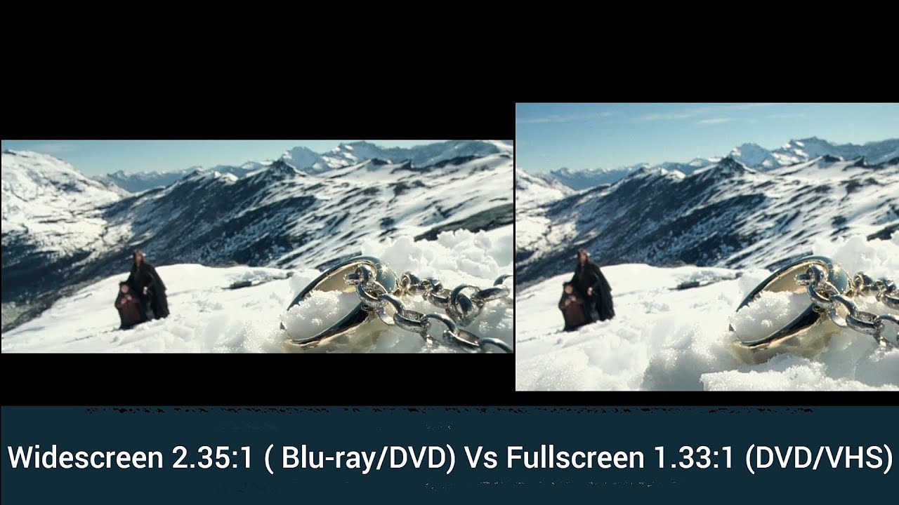 The Lord Of the Rings: The Fellowship Of The Ring widescreen vs full ...