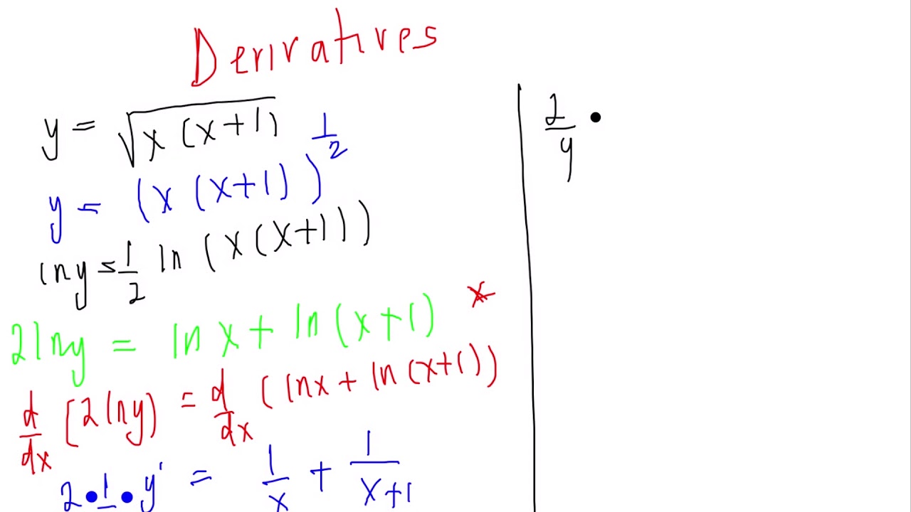 Logarithmic Differentiation 1 YouTube logarithmic-differentiation-1-youtube