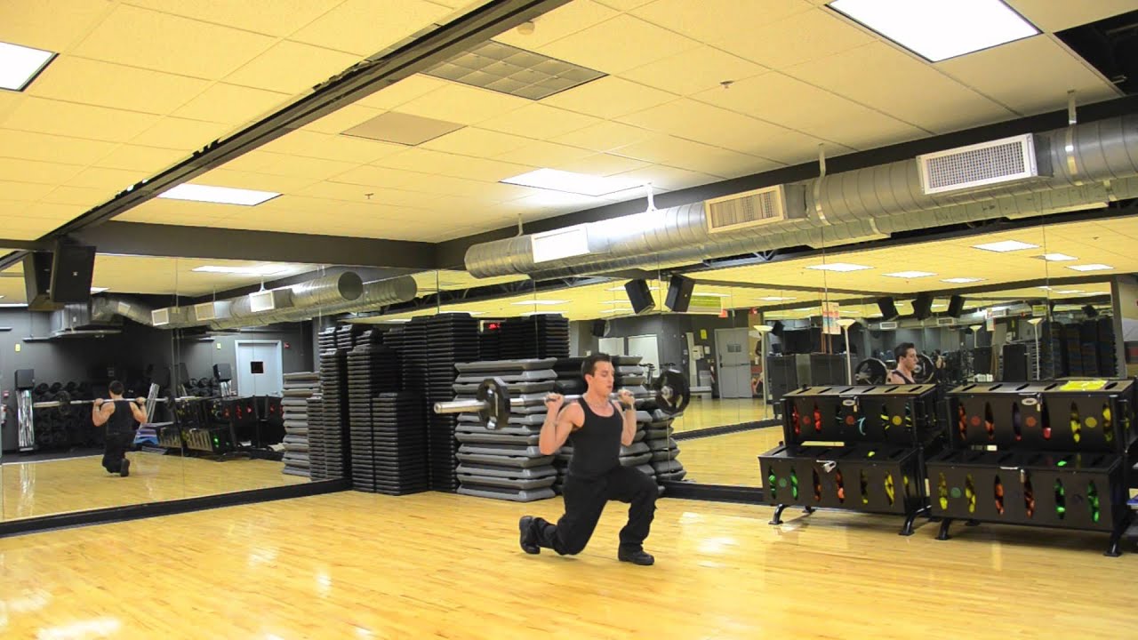 In Place Barbell Lunges - Michael Deluca Tuddenham - Gym & Fitness ...