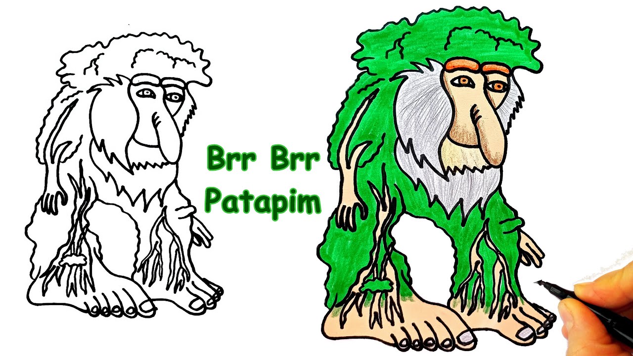 Brr Brr Patapim Çizimi - How To Draw Brr Brr Patapim | Italian Brainrot ...
