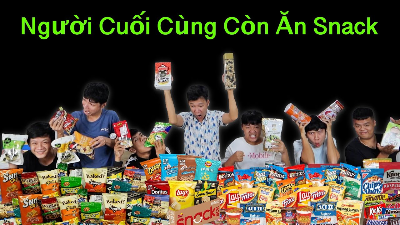 Người Cuối Cùng Ngừng Ăn SNACK Sẽ Thắng 10 Triệu - YouTube