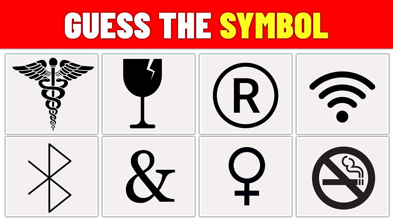 Guess The Symbol in 5 Seconds | 21 Symbols | Symbol Quiz | Guess The ...