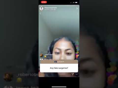 Yasmine Lopez on ig live....Most Watch