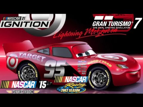 TARGET SPONSORED MCQUEEN // COMPARISON | NR2003 vs NASCAR 21: Ignition ...