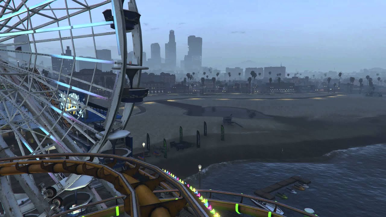 GTA 5, Tolle weitsicht auf der Achterbahn ( gameplay ) 2K mit Ultra ...
