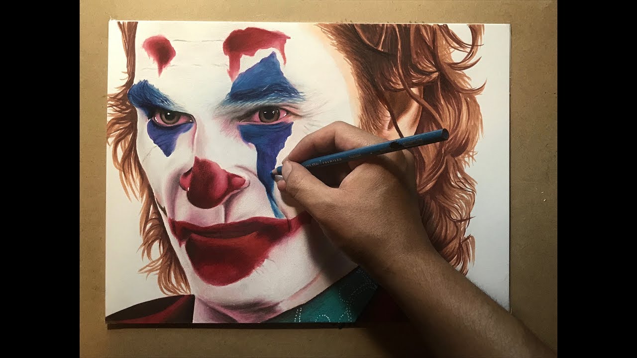 Speed Drawing | Joaquin Phoenix as Joker - YouTube