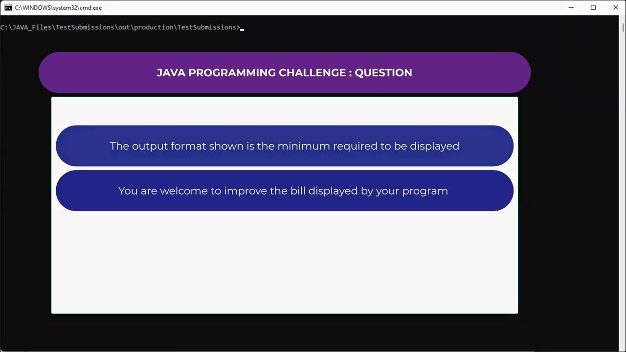 Java Programming Challenge - Creating a billing software - YouTube